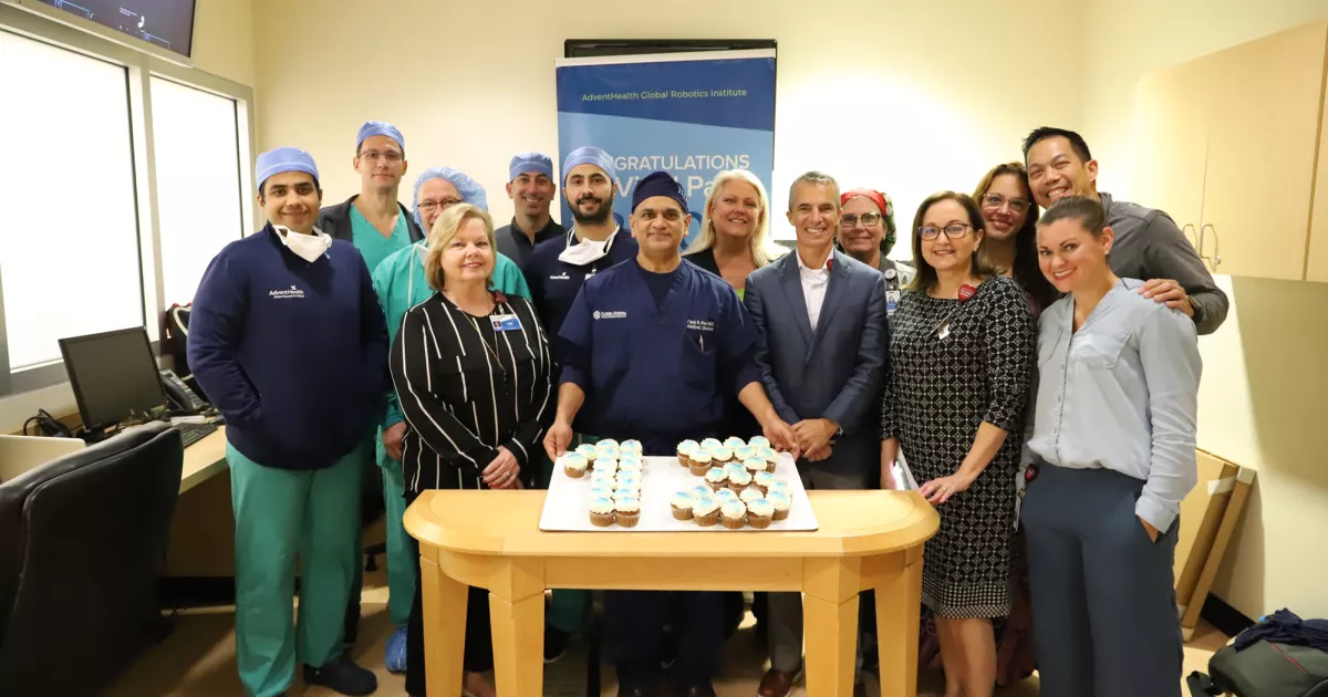 Dr Patel Completes 13000th Surgery Adventhealth Global Robotics